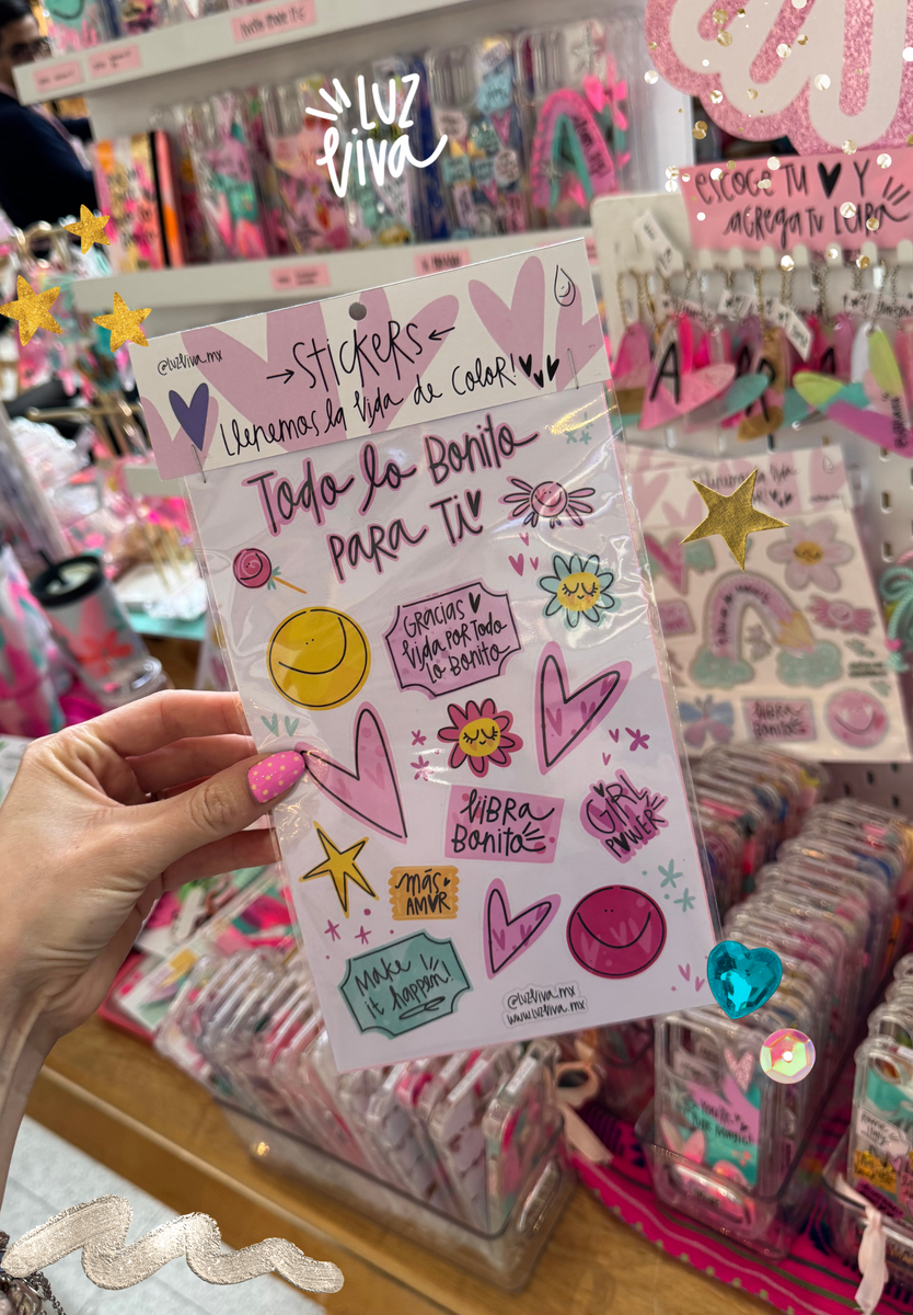 Planilla Stickers Mensajitos – Luz Viva